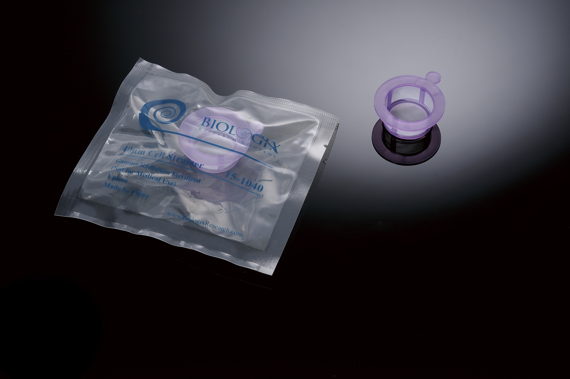 Tisch Scientific | Biologix 40um Sterile Nylon Mesh Cell Strainer w ...