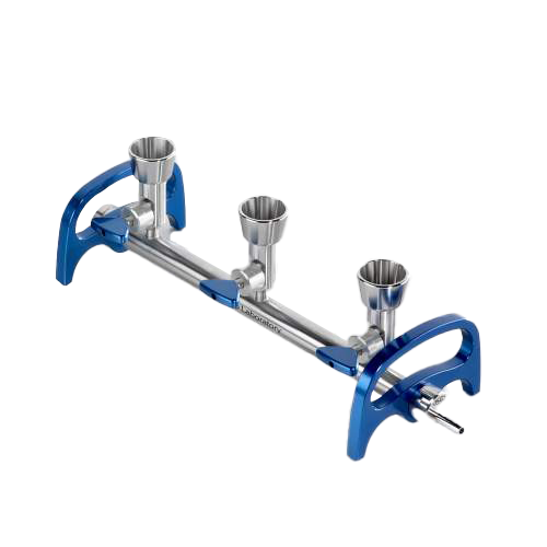 Pall Manifold, 3-Place, w/ Manifold Valves, End Cap, Hose Barb Cap ...