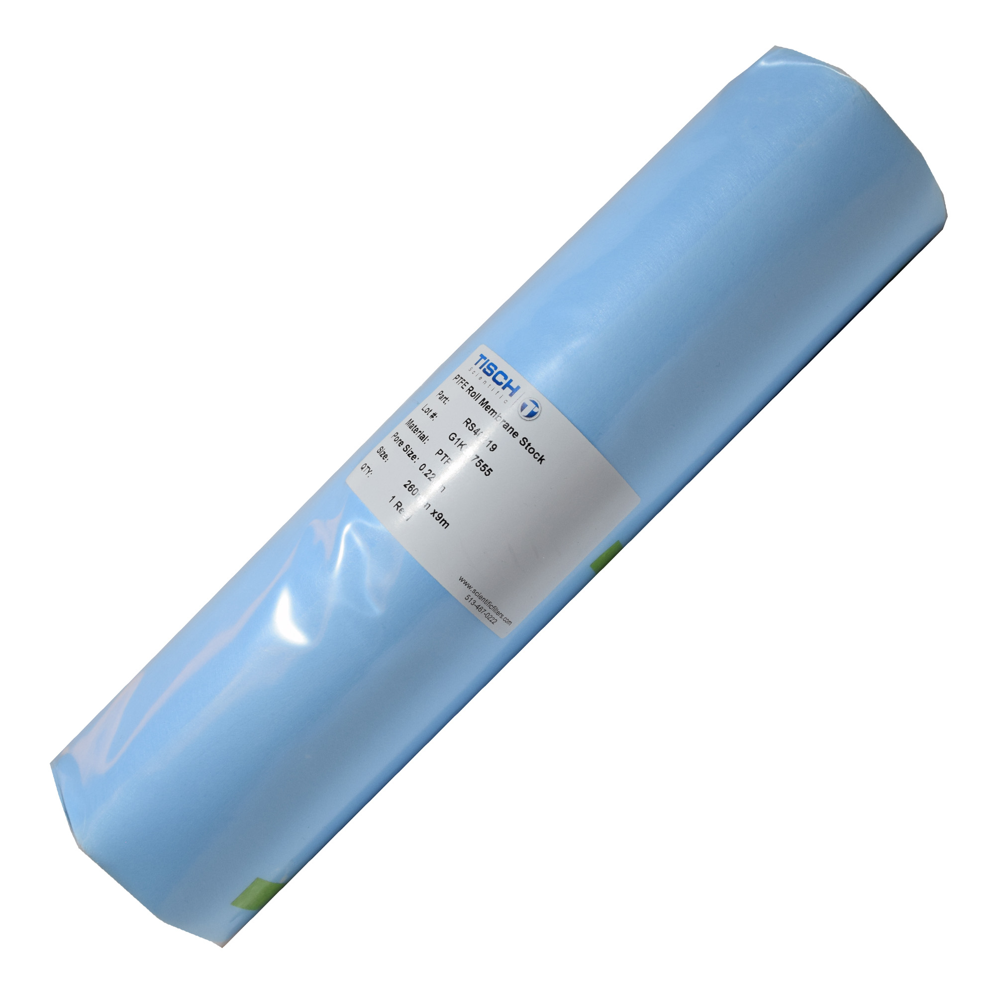 Tisch Scientific | Tisch PTFE Membrane Roll Stock, 0.22 um, 260mm (W) x ...