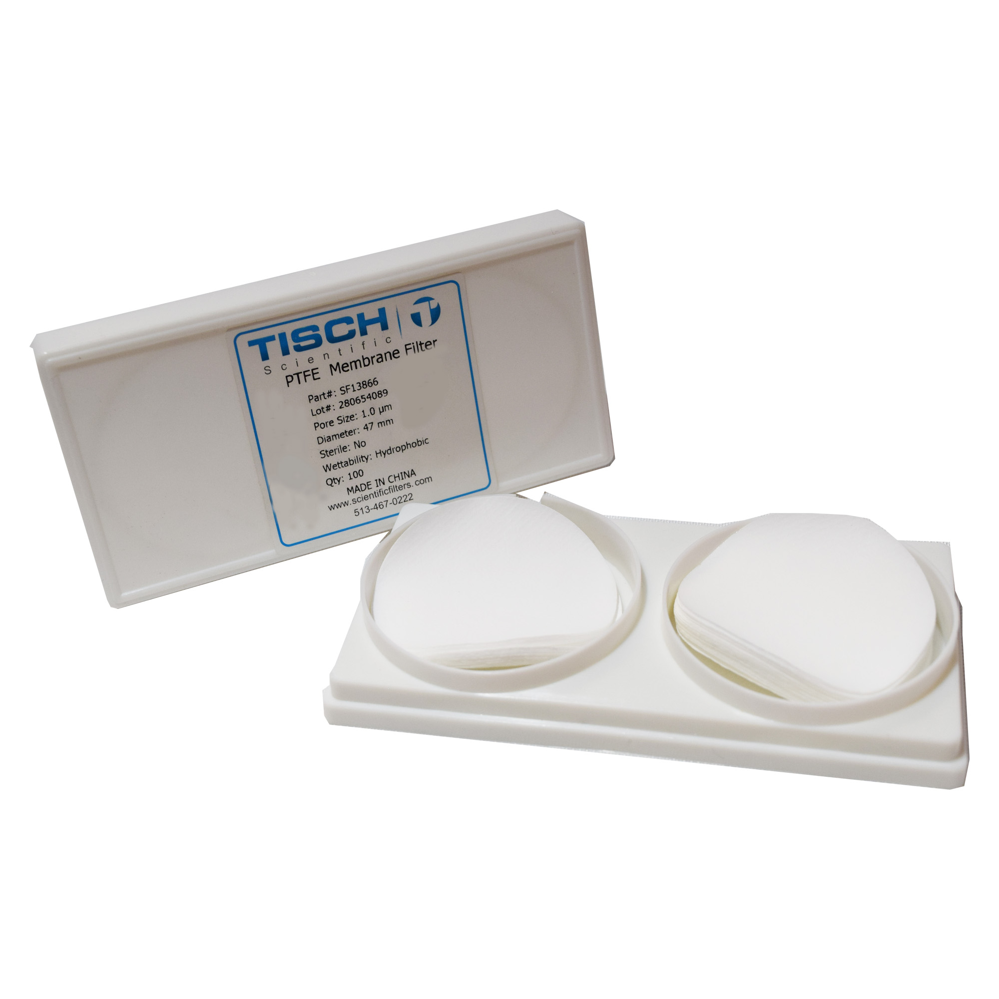 Tisch Scientific | Tisch PTFE Membrane Filters, 1.0um, 47mm, Nonsterile ...