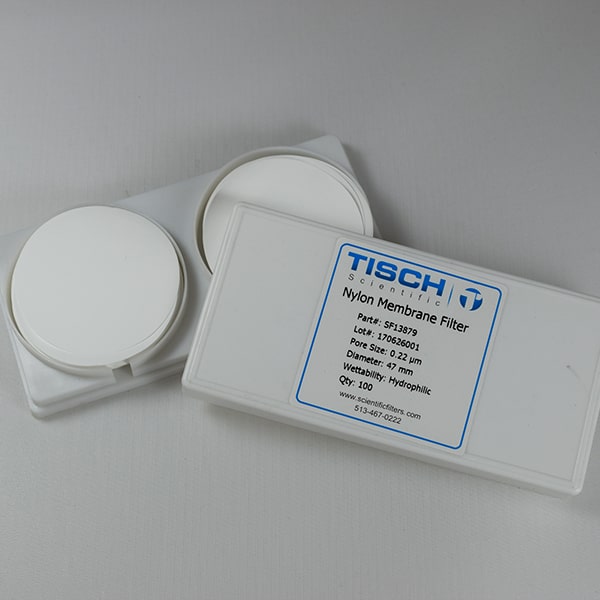 Tisch Nylon Membrane Filter, 0.22 um, 47mm, Nonsterile, 200 Pk | Tisch ...